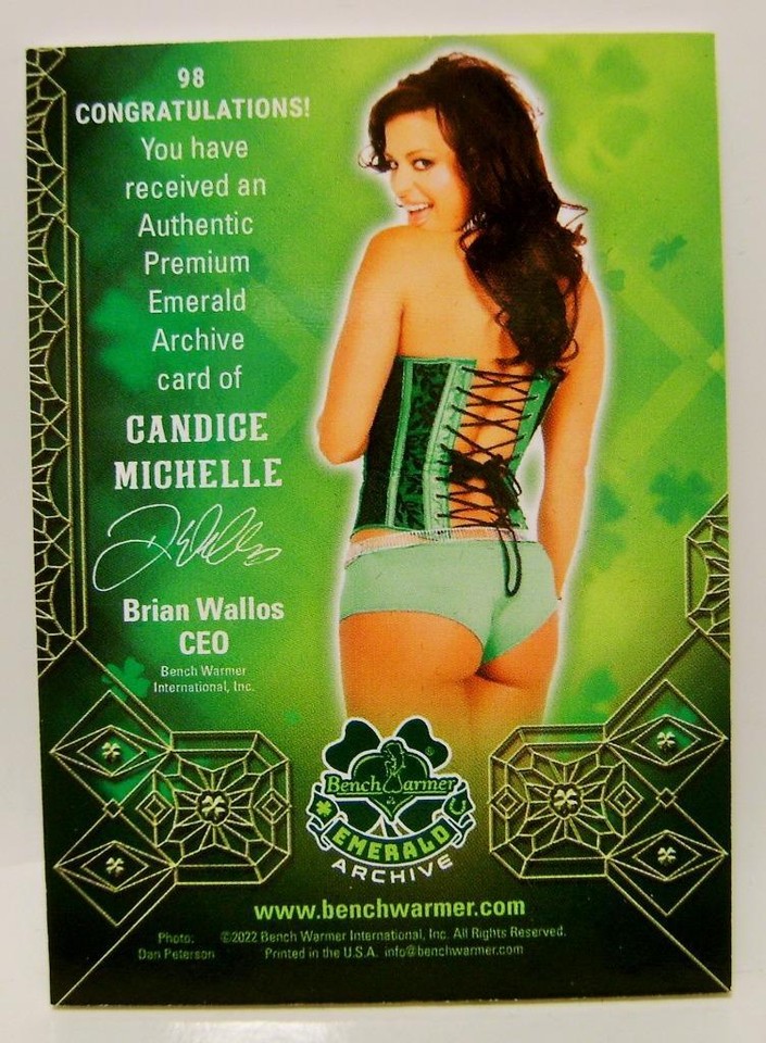 CANDICE MICHELLE #2 /25 SILVER FOIL BASE CARD EMERALD ARCHIVE BENCHWARMERS 2023 | eBay