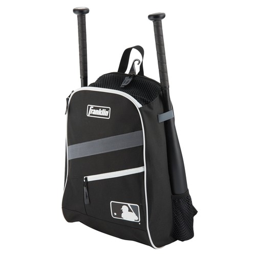 Franklin Sports Youth Baseball Backpack Bag - MLB Batpack - Black/Gray ...