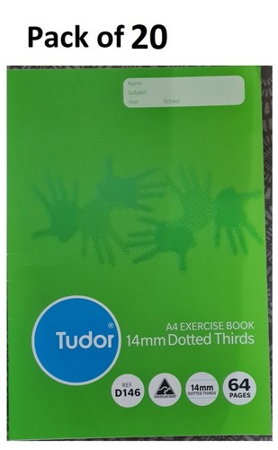 20 x OLYMPIC/TUDOR DOTTED THIRDS EXERCISE BOOK D146 A4 | eBay Australia