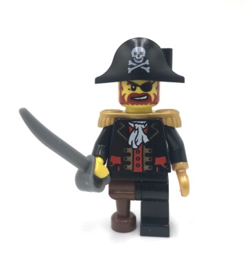 LEGO Captain Brickbeard minifigure Pirates 6243 6242 6253 852751 852750 ...