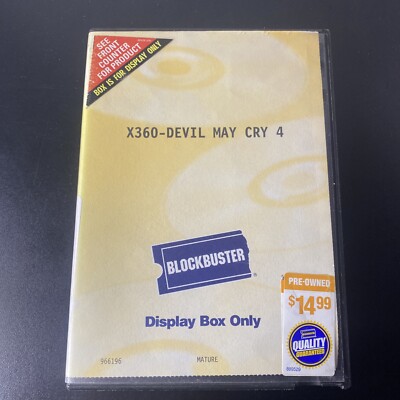 Devil May Cry 4 (Microsoft Xbox 360, 2008) Complete With Manual ...