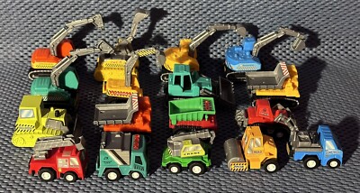 JOYIN 17 Piece Pull & Go Trucks & Construction Toy Vehicles Set NEW ...