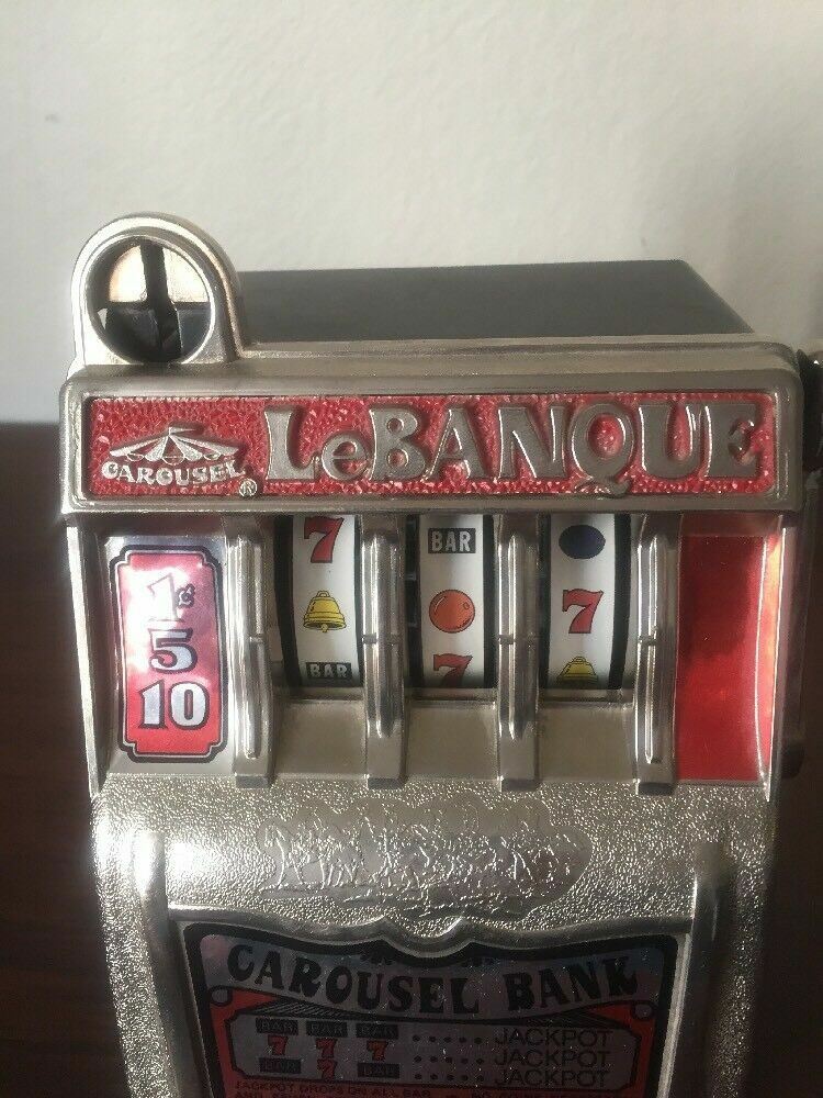 Vintage Toy Slot Machine Bank Carousel Le Banque | eBay