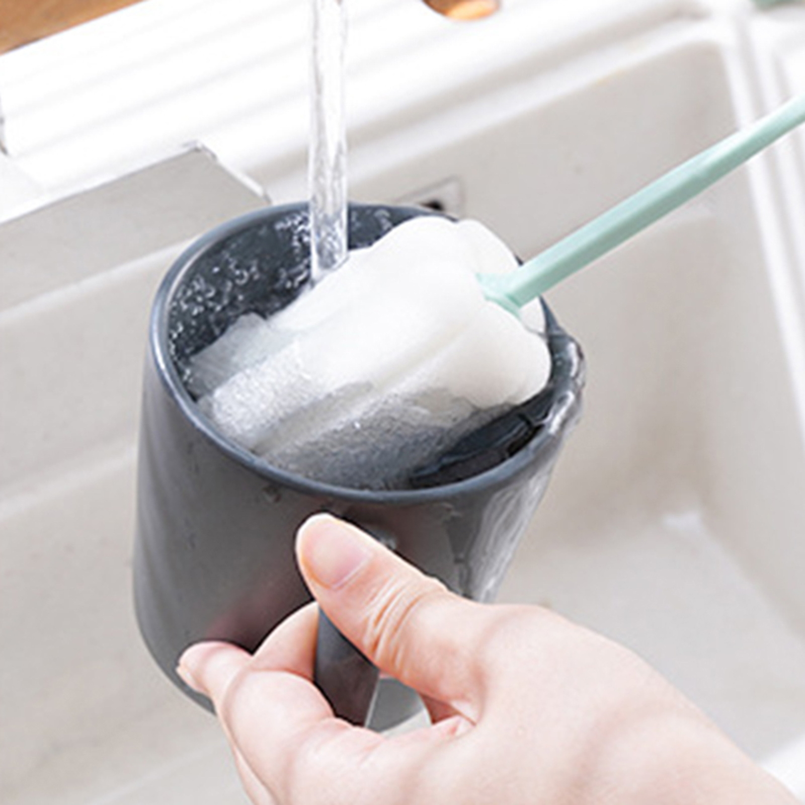 Mug Brush Convenient Clean Bottle Sponge Brush Cleaning Tool ...