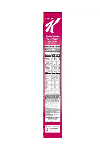 🔵New Kellogg's Special K Strawberries & Cream Vanilla Whole Cereal 18 ...