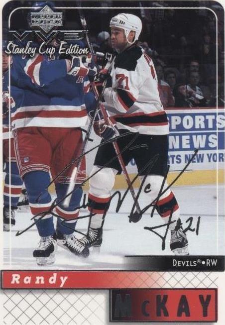 1999-00 Upper Deck MVP Stanley Cup Edition - Randy McKay #109 Silver ...