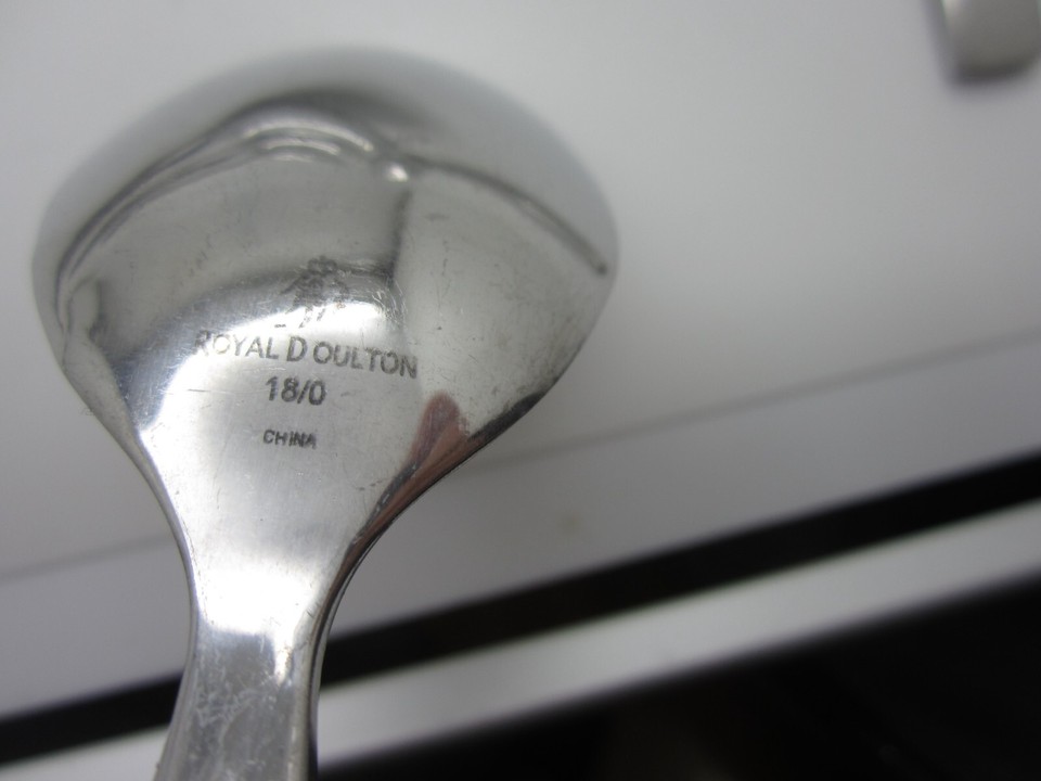 Royal Doulton Stainless RDF3 Pattern Set 5 Soup Spoons Free Ship! | eBay