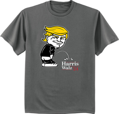 Big Tall T-shirt Funny Trump Shirt 2024 Campaign Rally Anti-Harris Lyin ...