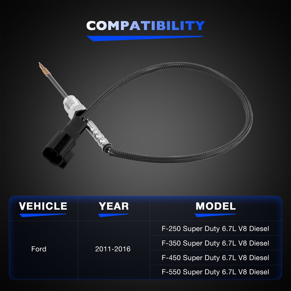 Exhaust Gas Temperature EGT Sensor for Ford F250 F350 F450 F550 Transit ...