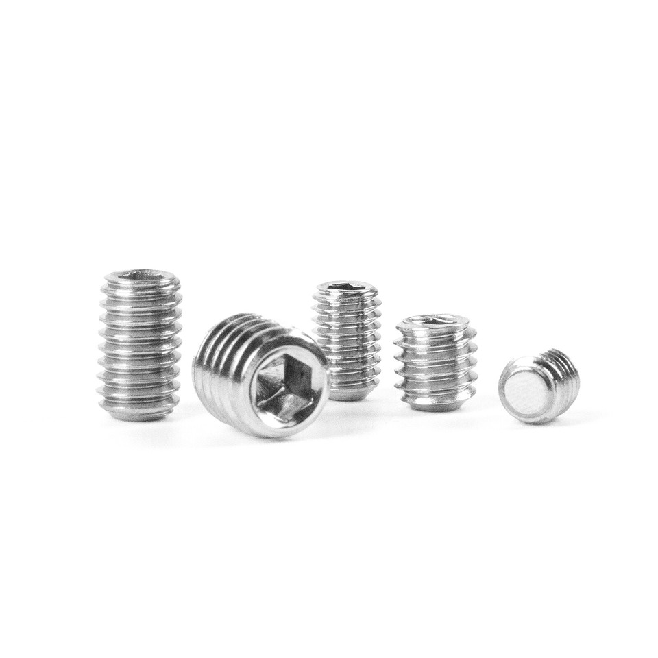 #2 #4 #6 #8 #10 Grub Screws Allen Socket Set Screw Cup Point A2 ...