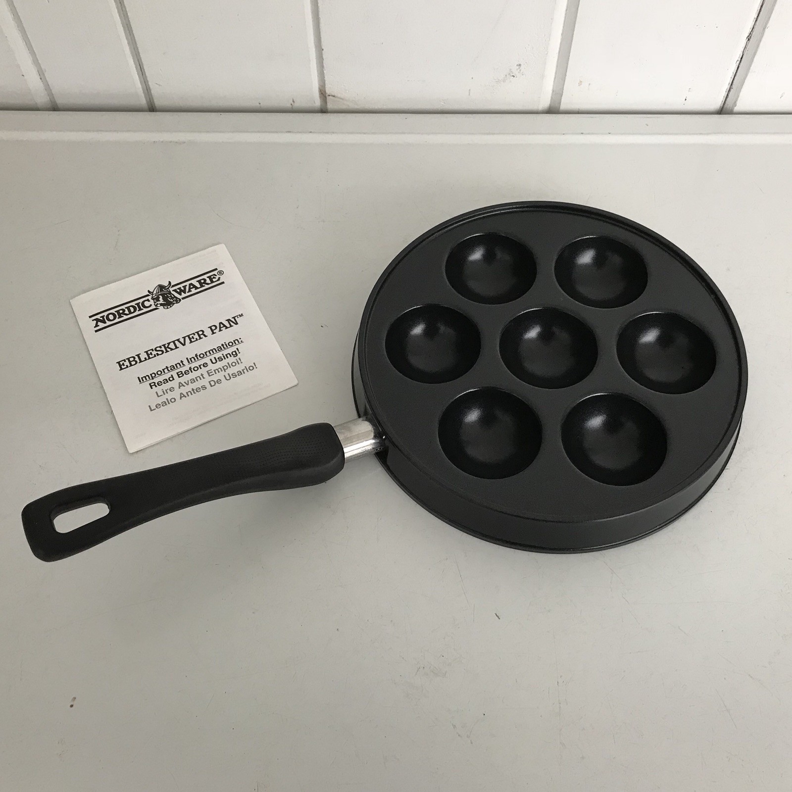 Nordic Ware Ebleskiver Pan International Specialties Heavy Cast ...