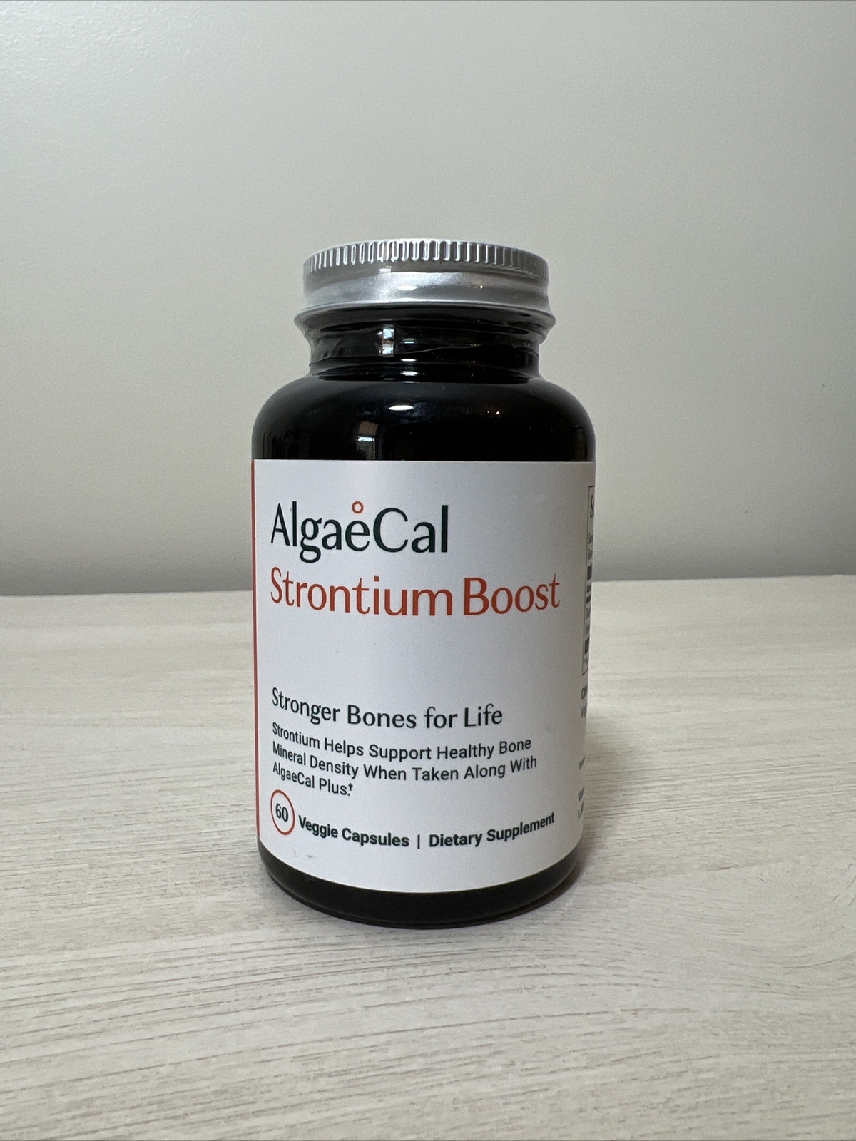 NEW! AlgaeCal Strontium Boost Stronger Bones For Life 60 Capsules Exp ...