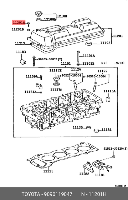 Genuine OE spark plug tube seal 9090119047 for TOYOTA 90901-19047 ...
