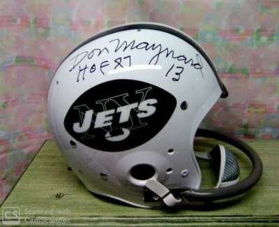 DON MAYNARD SIGNED F/S NEW YORK JETS "TK" 1 BAR HELMET #13 PSA DNA | eBay