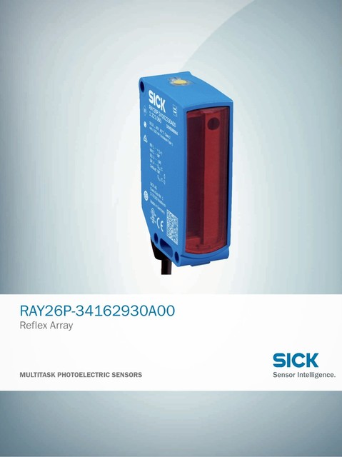 SICK RAY26P-34162930A00 Reflex Array Photoelectric Sensor for sale ...