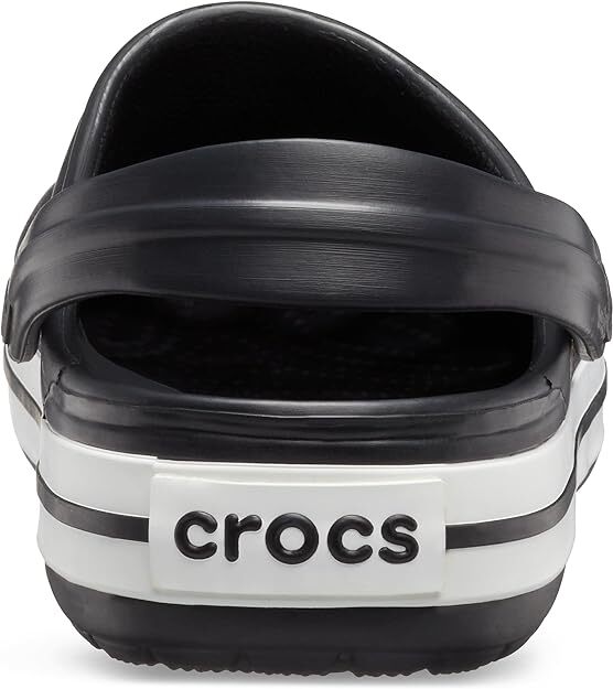 Crocs Unisex Crocband Comfortable Casual Regular Clogs, Black, Size M7 ...