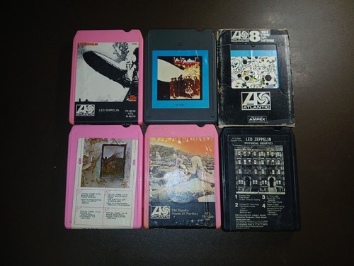 LED ZEPPELIN 8 Track Tape Lot I II III IV Physical Graffiti Houses Of ...