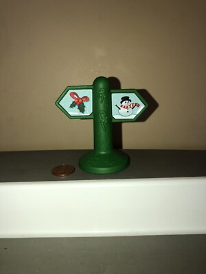 Fisher Price Little People Christmas Green Sign | eBay