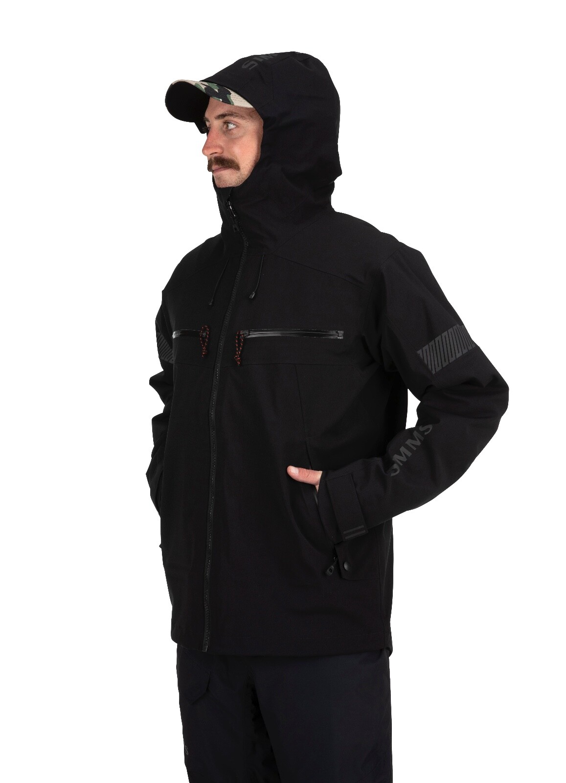 Simms CX Fishing Jacket - Size Medium - Blackout | eBay