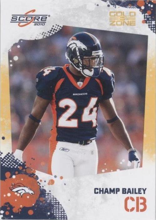 2010 Score - Champ Bailey #85 Gold Zone /299 for sale online | eBay