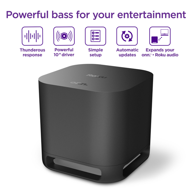 Roku 9201R 10" 125W Wireless Subwoofer - Black for sale online | eBay