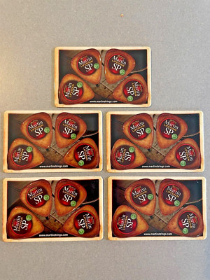C.F. MARTIN Guitars PICKCARDS 20 Martin Picks on 5 Punch-out CARDS | eBay