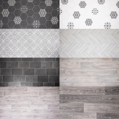 Stylish Vinyl Lino Roll Flooring 2m & 4m Width Kitchen Bathroom ...