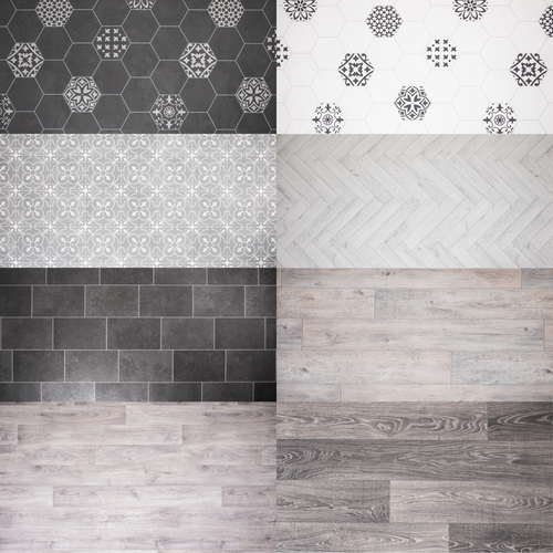 Stylish Vinyl Lino Roll Flooring 2m & 4m Width Kitchen Bathroom ...