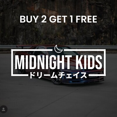 MIDNIGHT KIDS VINYL sticker JDM Endless Nights Decal NIGT RUNNER | eBay