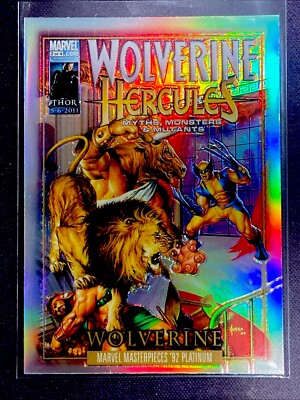 2024 UD Marvel Masterpieces 92 Platinum #FC-6 WOLVERINE FANTASTIC ...