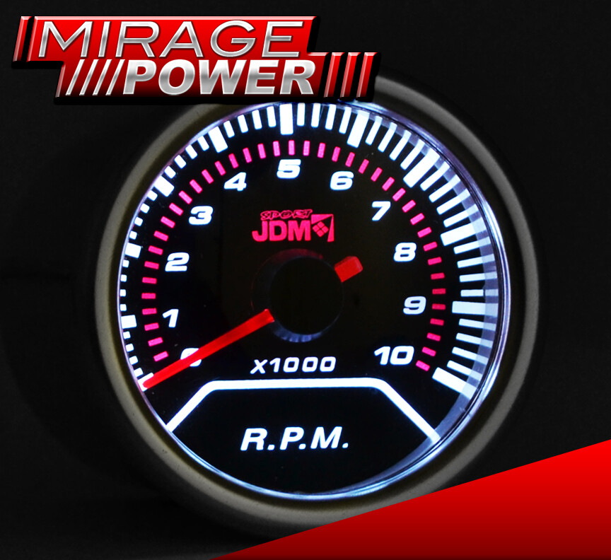 Universal Tachometer RPM Gauge Indicator Display Tach LED Glow Dial ...