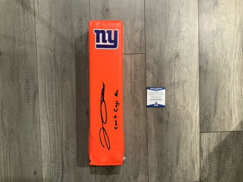 Lawrence Cager Signed autographed Pylon New York Giants Beckett COA | eBay