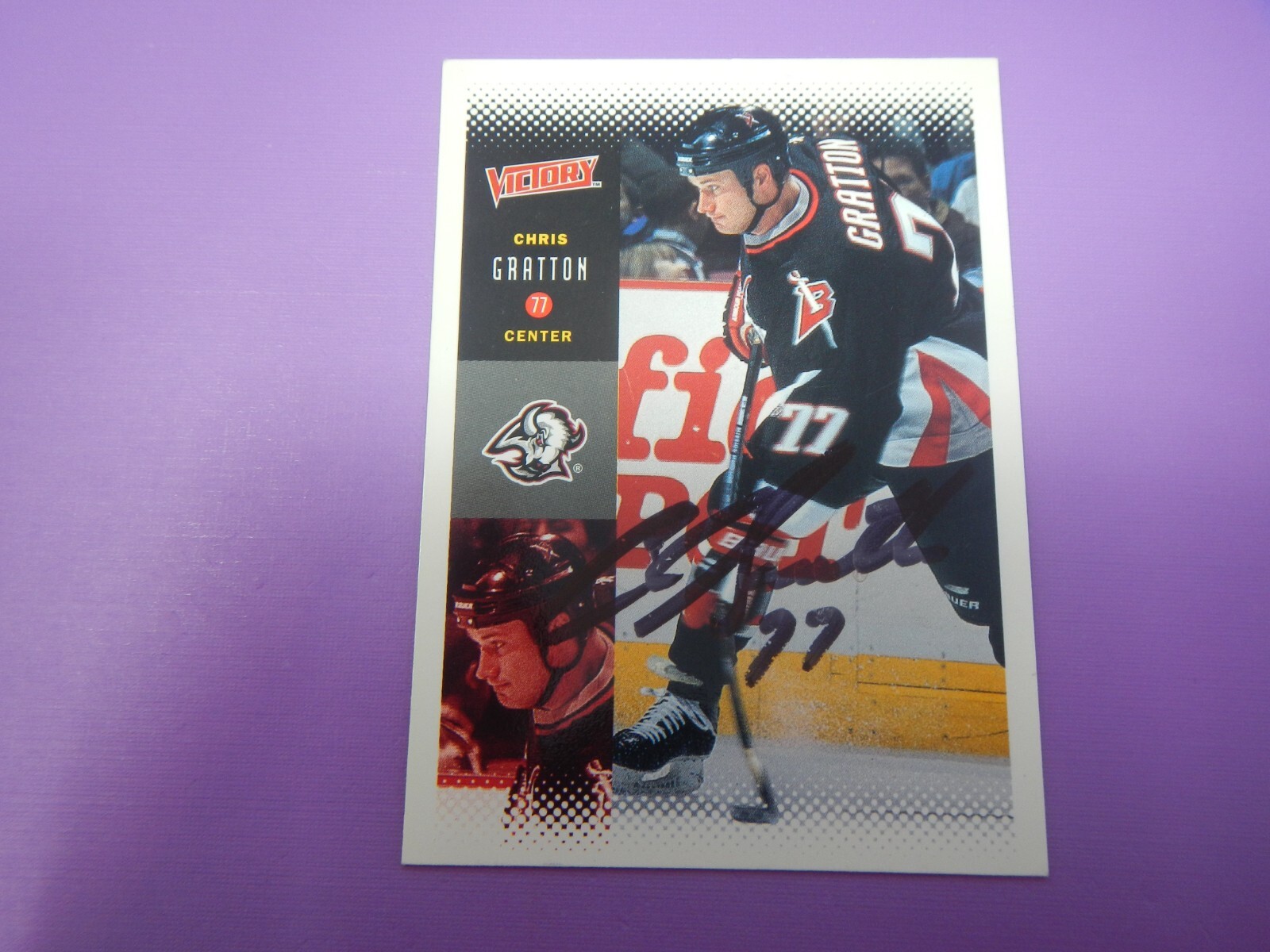 2000-01 Upper Deck Victory Hockey Chris Gratton Sabres #30 Auto | eBay
