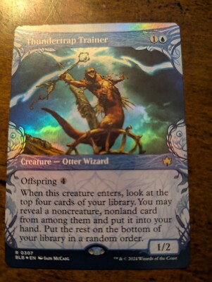 Thundertrap Trainer MTG Bloomburrow #0307 FOIL SHOWCASE Near Mint | eBay
