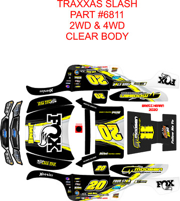 BRETT HEARN 2020 Theme wrap decals STOCK 1X10 2WD - 4WD TRAXXAS #6811 ...