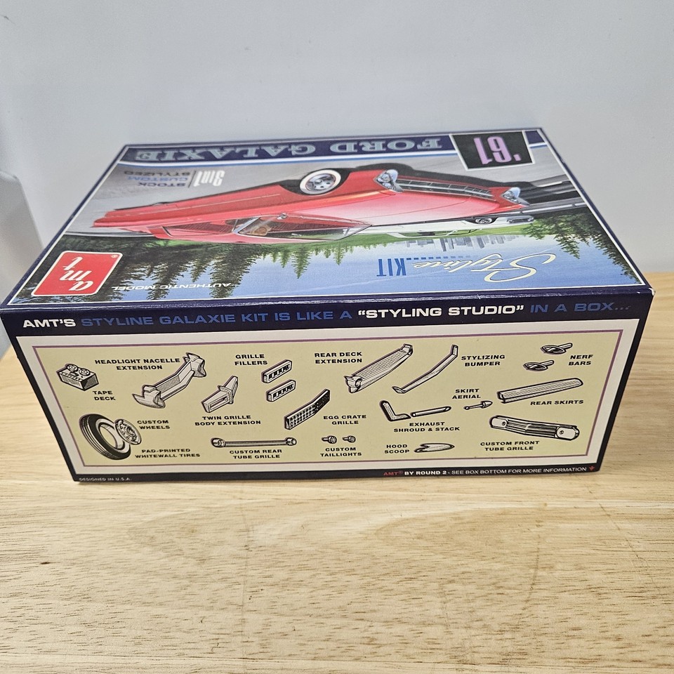 AMT 1961 Ford Galaxie Styline 3 IN 1 #652/12 NOB SEALED PARTS COMPLETE ...