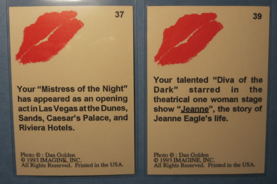 1993 Imagine Rhonda Shear Up All Night Trading Cards #37,39 | eBay