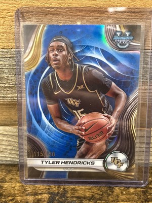 2024-25 Bowman Best University Blue Refractor Tyler Hendricks /150 #70 ...