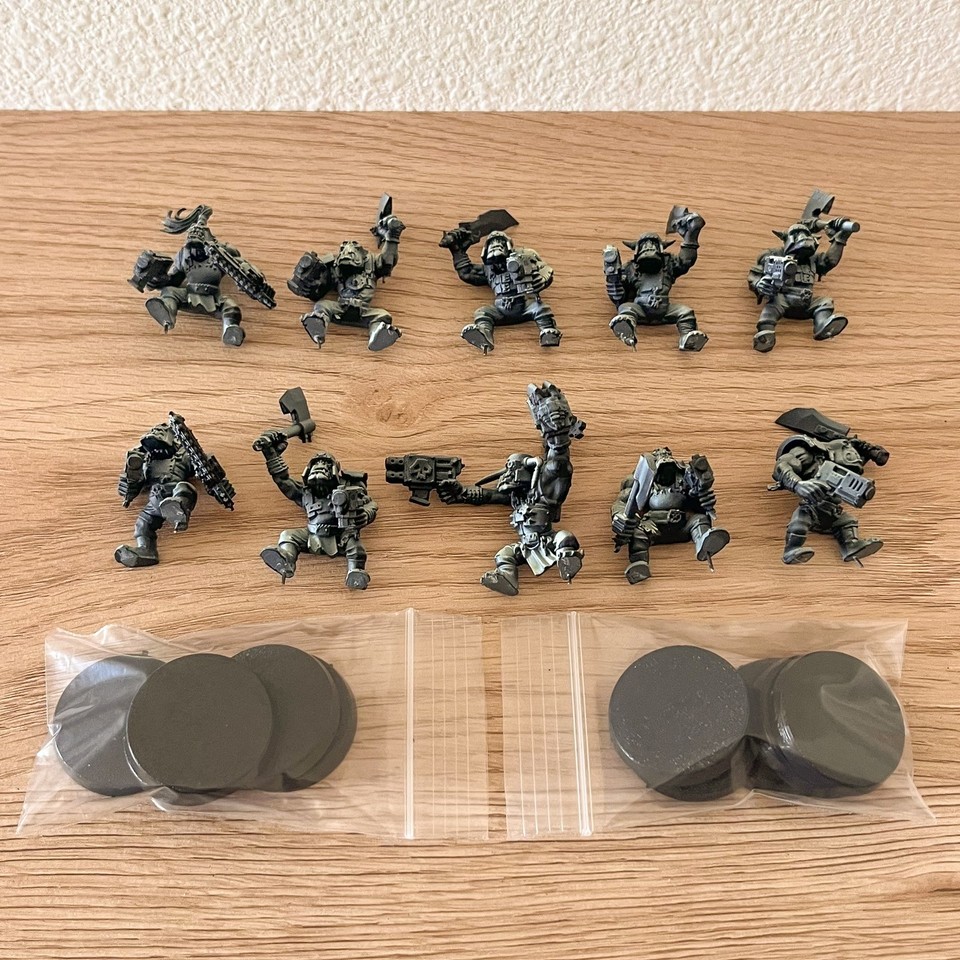 Warhammer 40k Xenos - Painted Orks Army - (377) | eBay