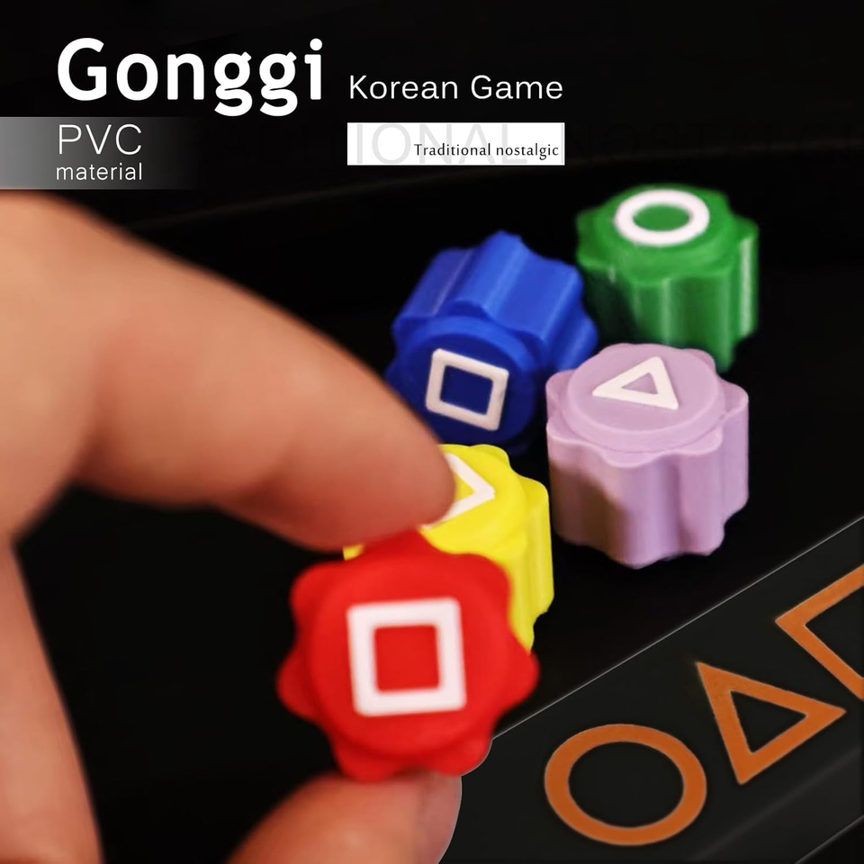 Gonggi Game,Gonggi Weighted Korean Game,5 Premium Marbles + Box ...