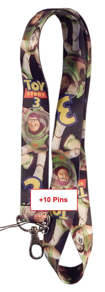 Disney and Various Lanyards with 10 Assorted Disney Trading Pins - New ...