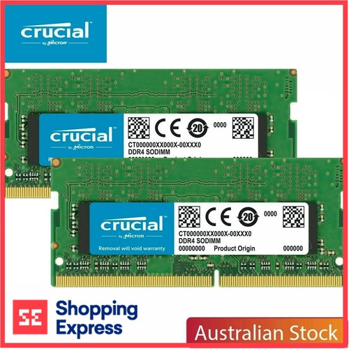 Crucial 64GB Memory 2X 32GB DDR4 3200MHz SODIMM DIMM NUC Laptop RAM ...
