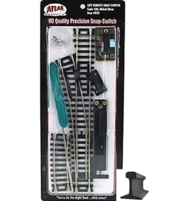 Atlas HO Scale ~ New 2025 ~ Code 100 ~ Left Turnout Remote Snap Switch ...