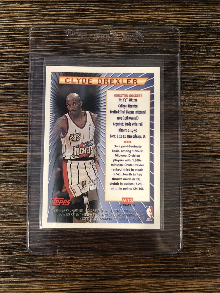 1996-97 Topps Mystery Finest Bordered Refractors #M13 Rockets Clyde ...