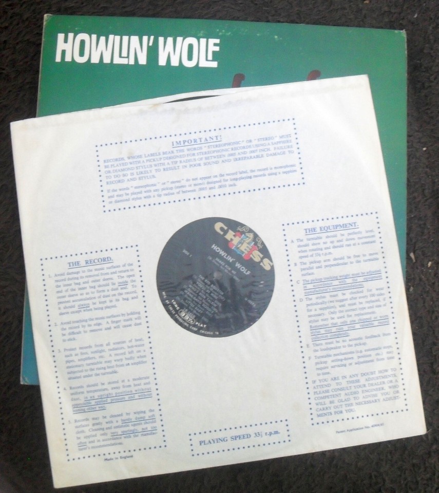 HOWLIN' WOLF - HOWLIN' WOLF. 1962 CHICAGO BLUES 12" L.P. LABEL VARIANT ...