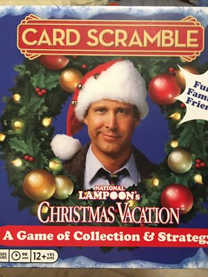 National Lampoons Christmas Vacation Card Scramble Board Game New Open ...