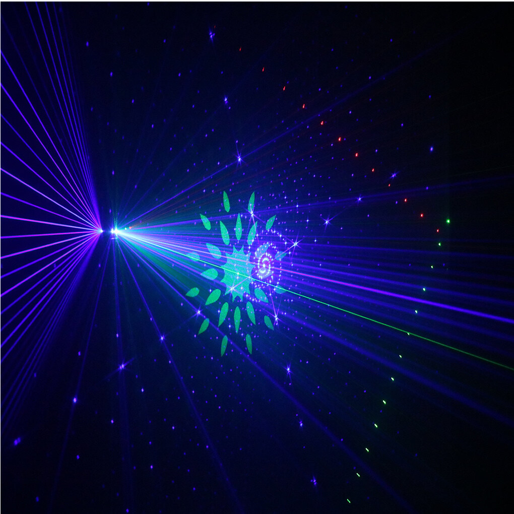 6 Lens RGB Beam Ray Sky Laser Projector Lighting DMX Party DJ Show ...