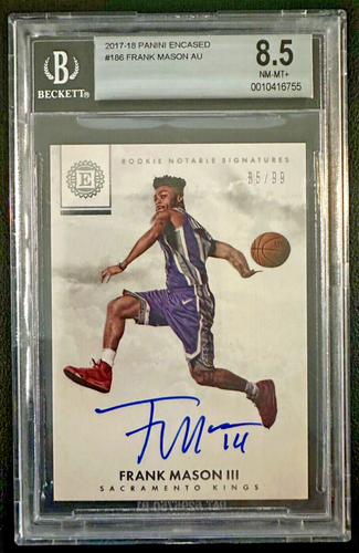 FRANK MASON III 2017-18 Panini Encased Rookie Notable Signatures 85/99 ...