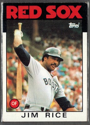 1986 Topps ~ Jim Rice 320 HOF | eBay