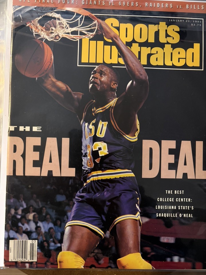 Lot Of 3 Sports Illustrated Magazines- Larry Bird FC, Shaq FC And ...